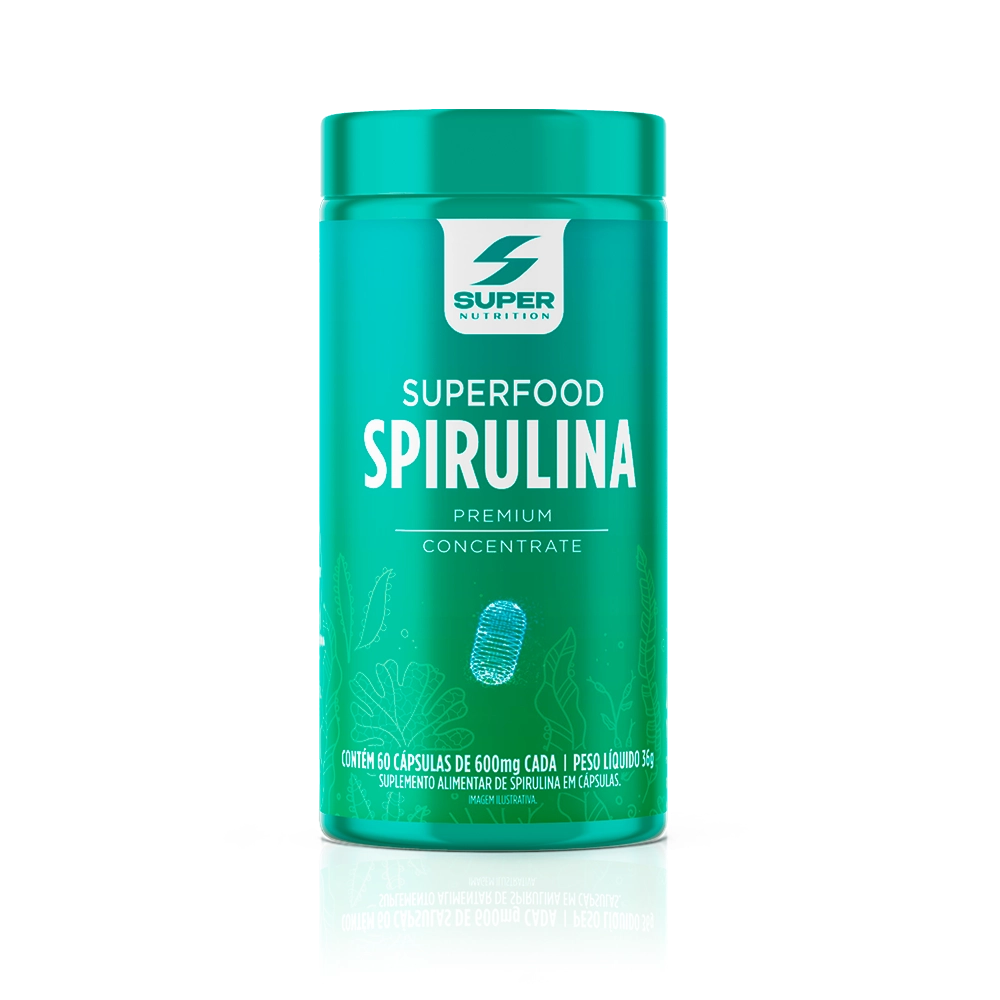 Spirulina Premium 600mg • 60 Cápsulas • Compre Spirulina Pura e Natural ...