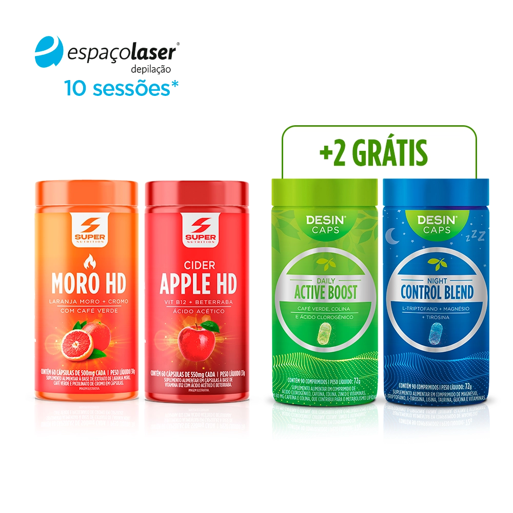 Super Caps: Compre 2, Leve 4 + Espaçolaser | Desinchá